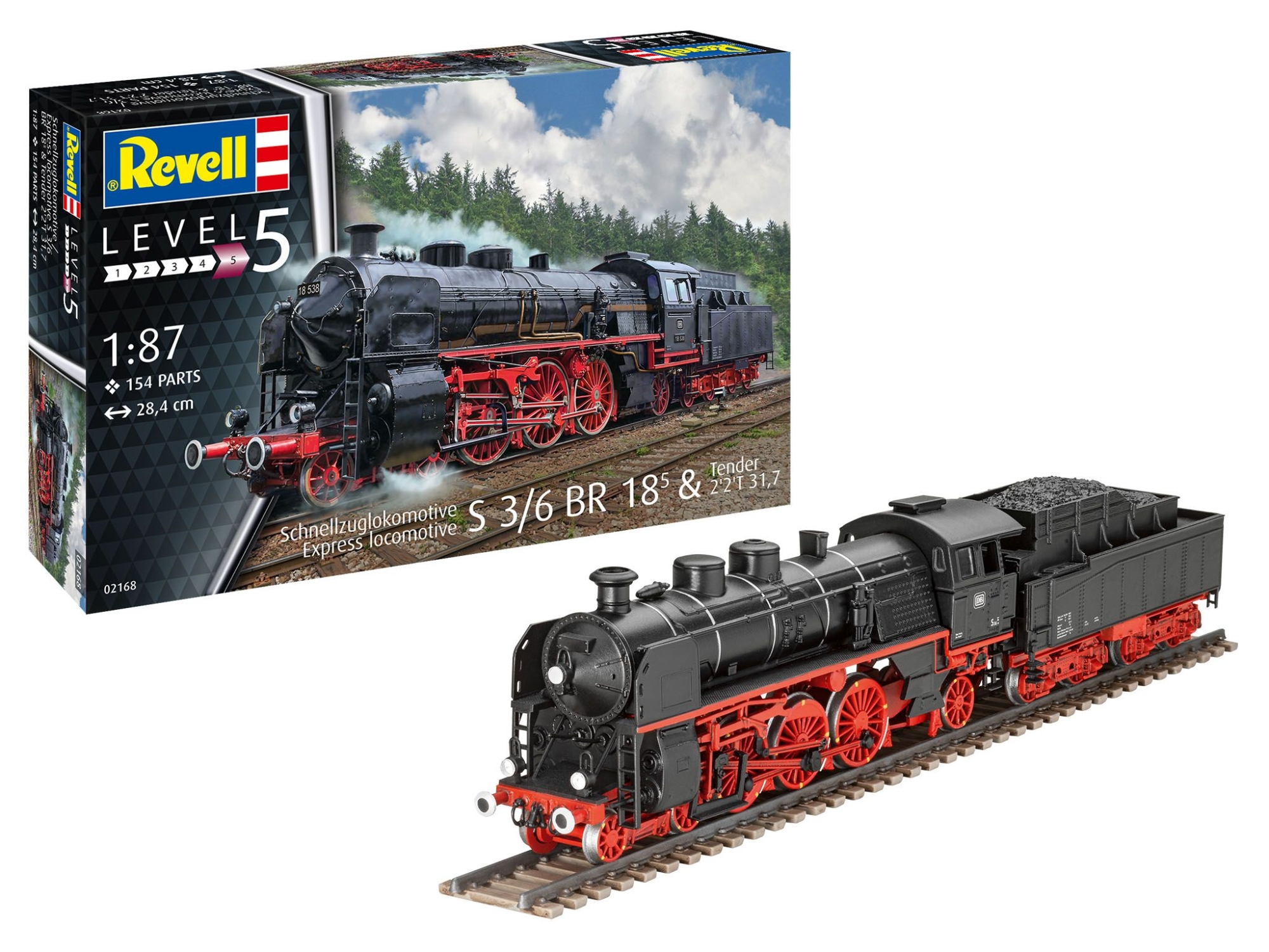 Schnellzuglok S3/6 BR18 mit tender - Revell - 02168 - De Revell ...