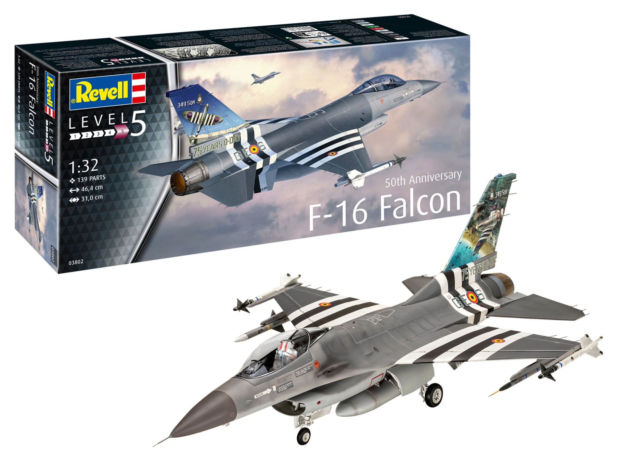 F-16 Falcon 50th Anniversary Modelbouwkit: - Revell - 03802 - De Revell ...
