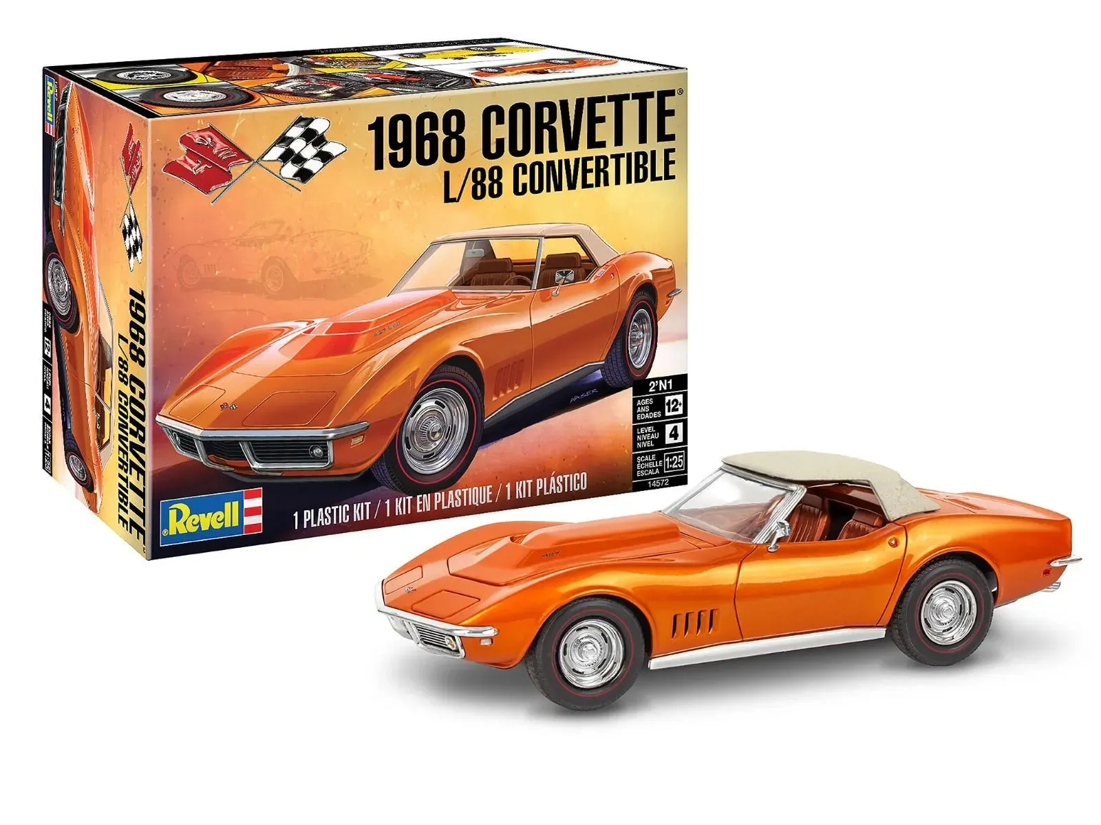 14572 Revell 1968 Corvette L/88 Convertible – Bouwpakket modelkit ...