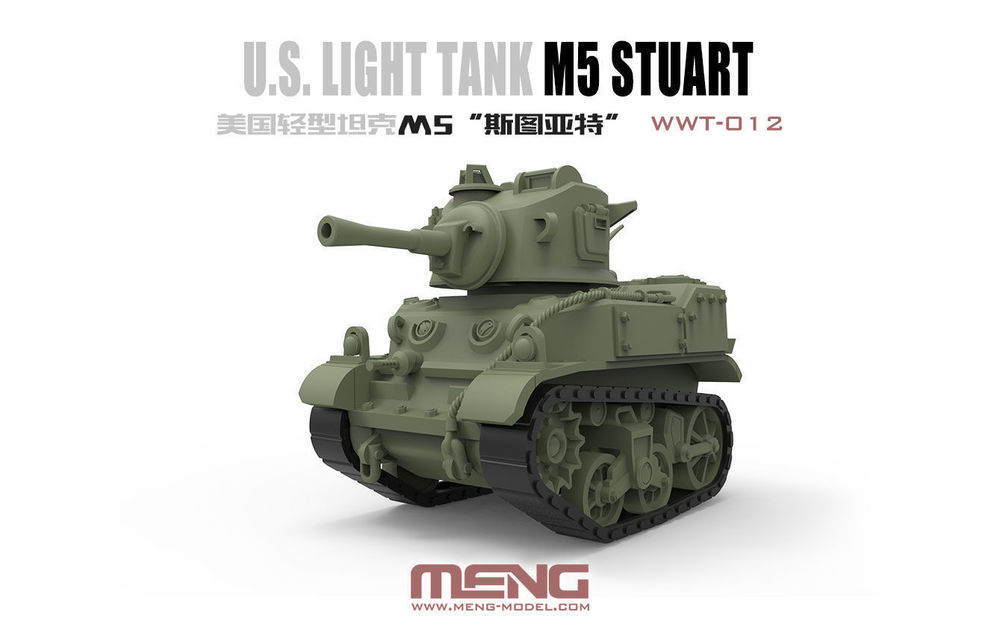 U.S. Light Tank M5 Stuart (Cartoon Model - MENG-Model - WWT-012 - De ...