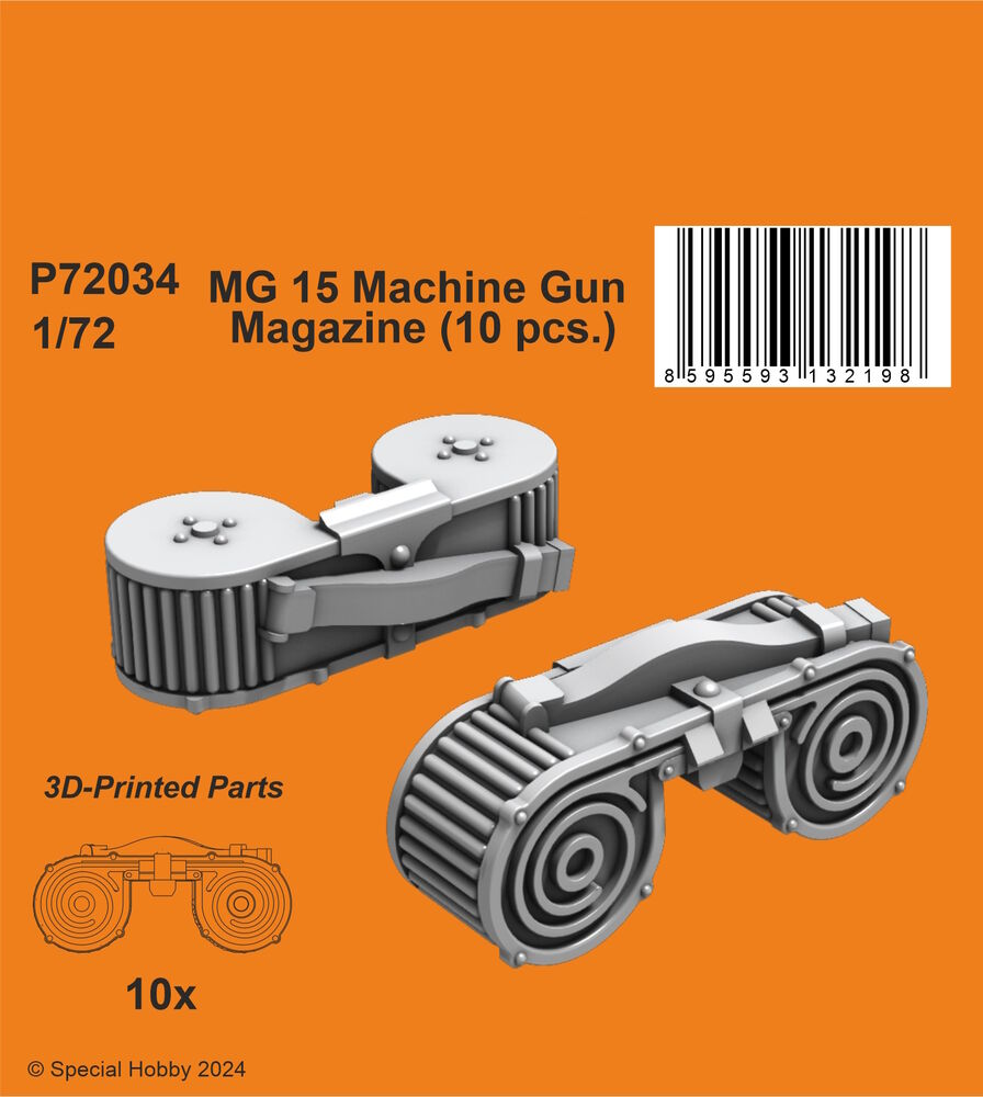 MG 15 Machine Gun Magazine (10 pcs.) - CMK - 129-P72034 - De Revell ...