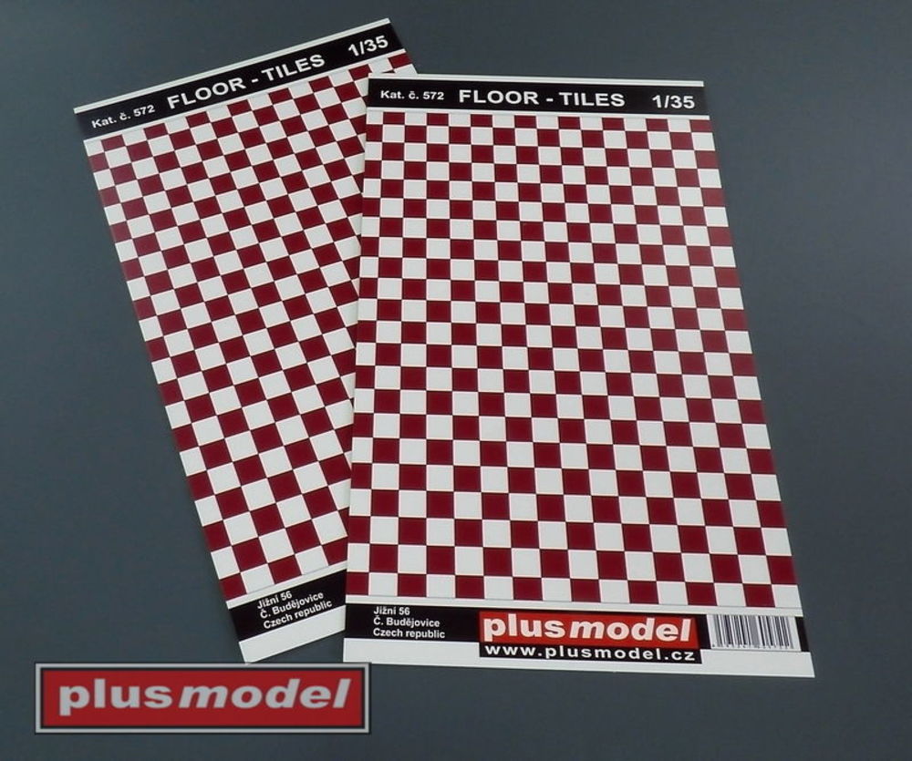 Floor tiles red and white - Plus model - 572 - De Revell Specialist ...