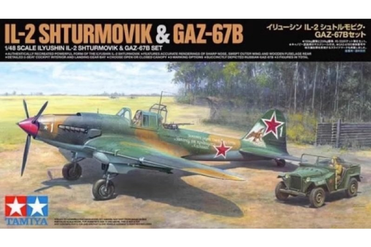 Tamiya Ilyushin IL-2 Shturmovik & GAZ-67B Set 25212 - Tamiya - 25212 ...