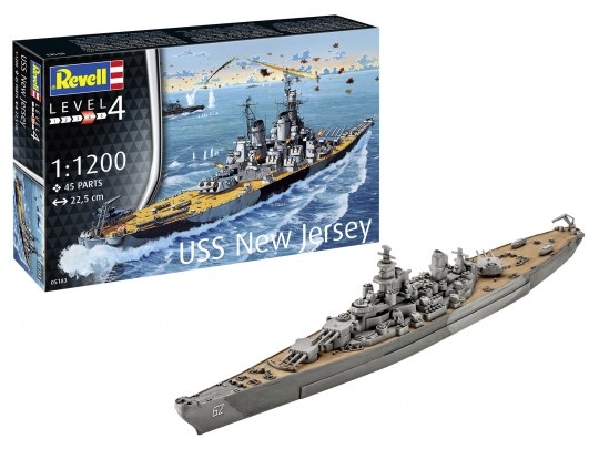 USS New Jersey Battleship , modelbouwpakket, Battleship - Revell ...