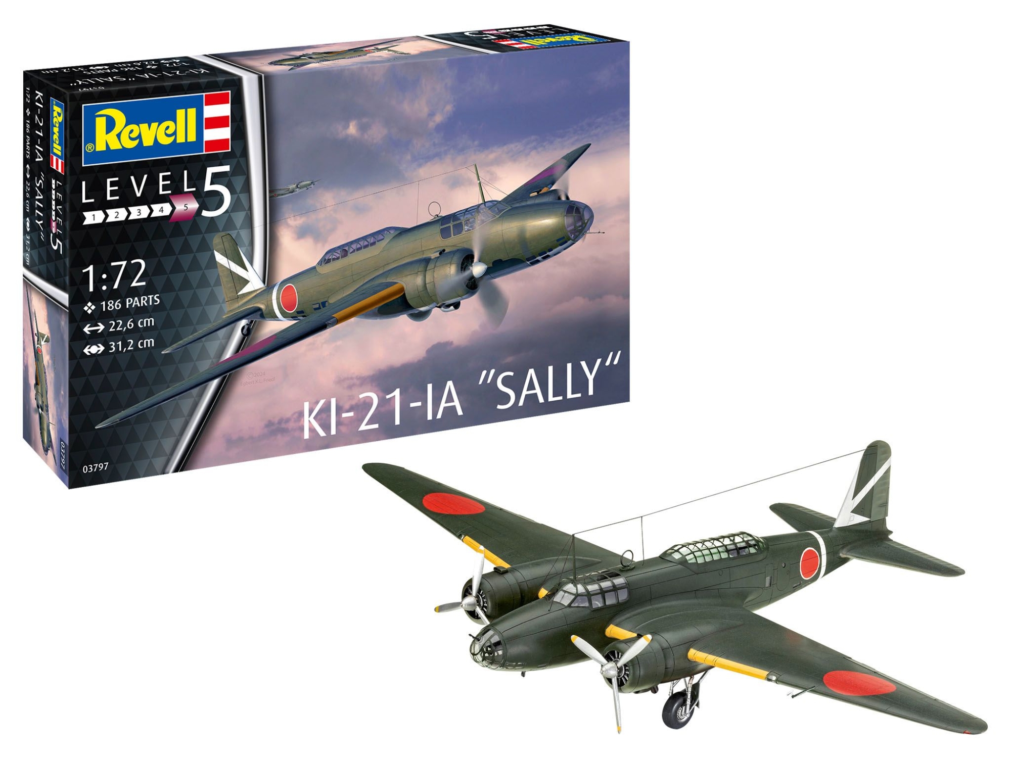 03797 revell Ki-21-la Sally Kit voor modelbouwers - Revell - 03797 - De ...