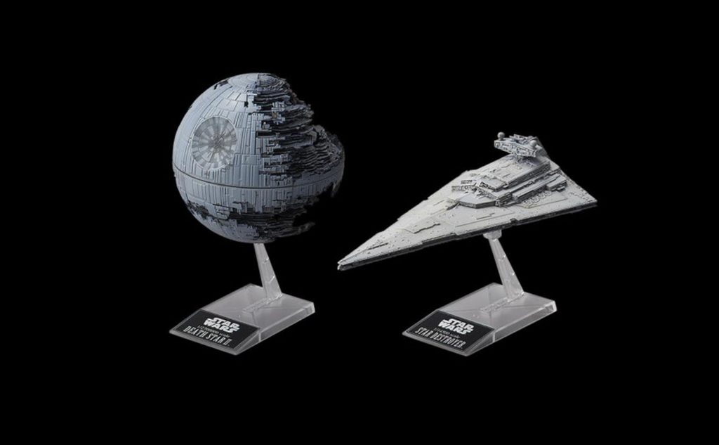 1207 BANDAI Death Star II & Imperial Star Destroyer Model Kit - Revell ...