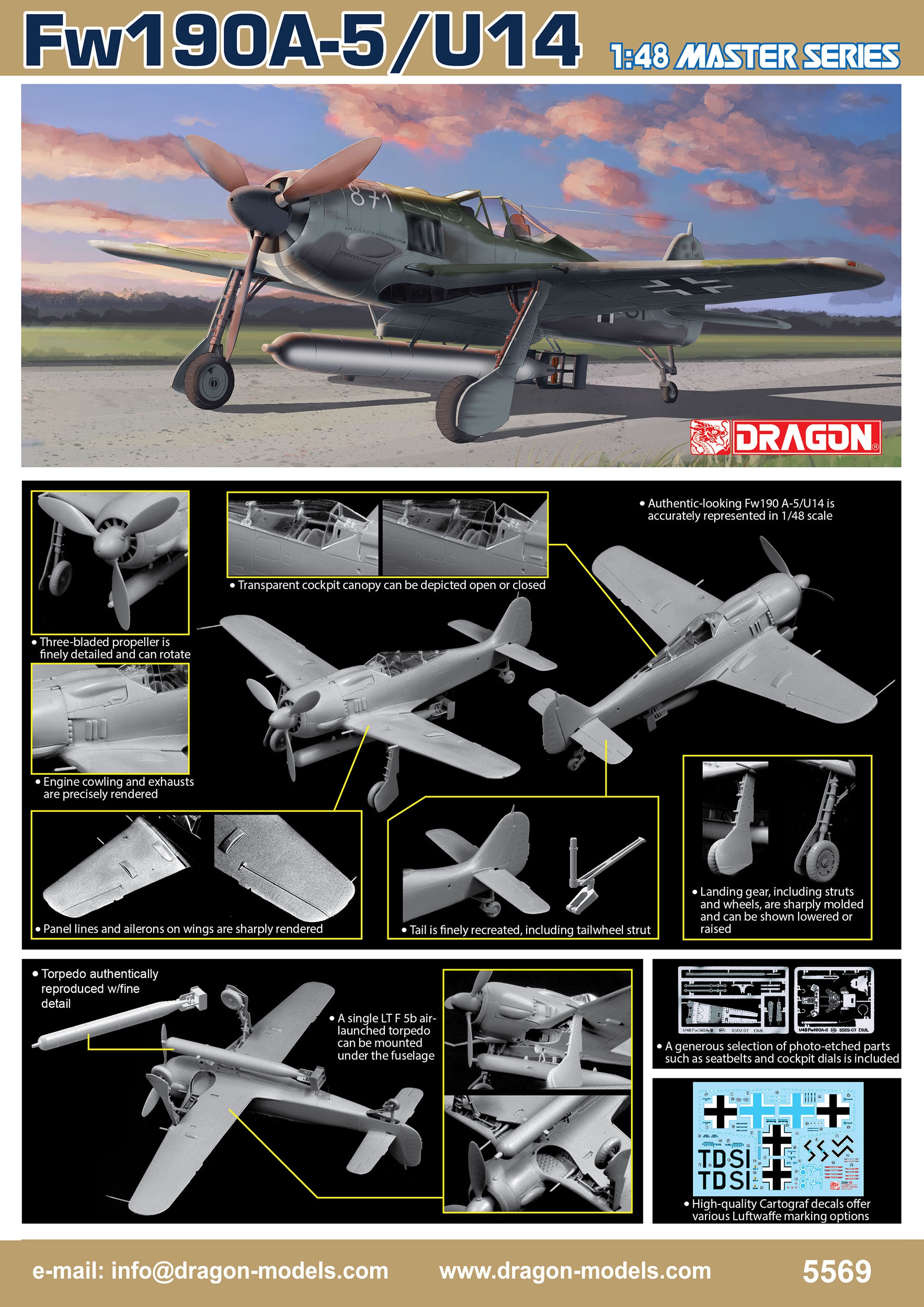5569 Dragon Fw190A-5/U14 - Dragon - 5569 - De Revell Specialist ...