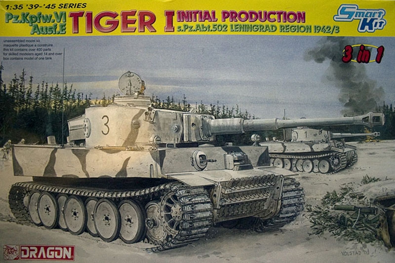 Dragon 6600 Tiger I Vi Ausf. E Initial Production S.Pz.Abt. 502 ...