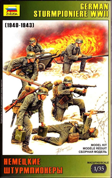 3613 Zvezda German Sturmpioniere WWII - Zvezda - 3613 - De Revell ...