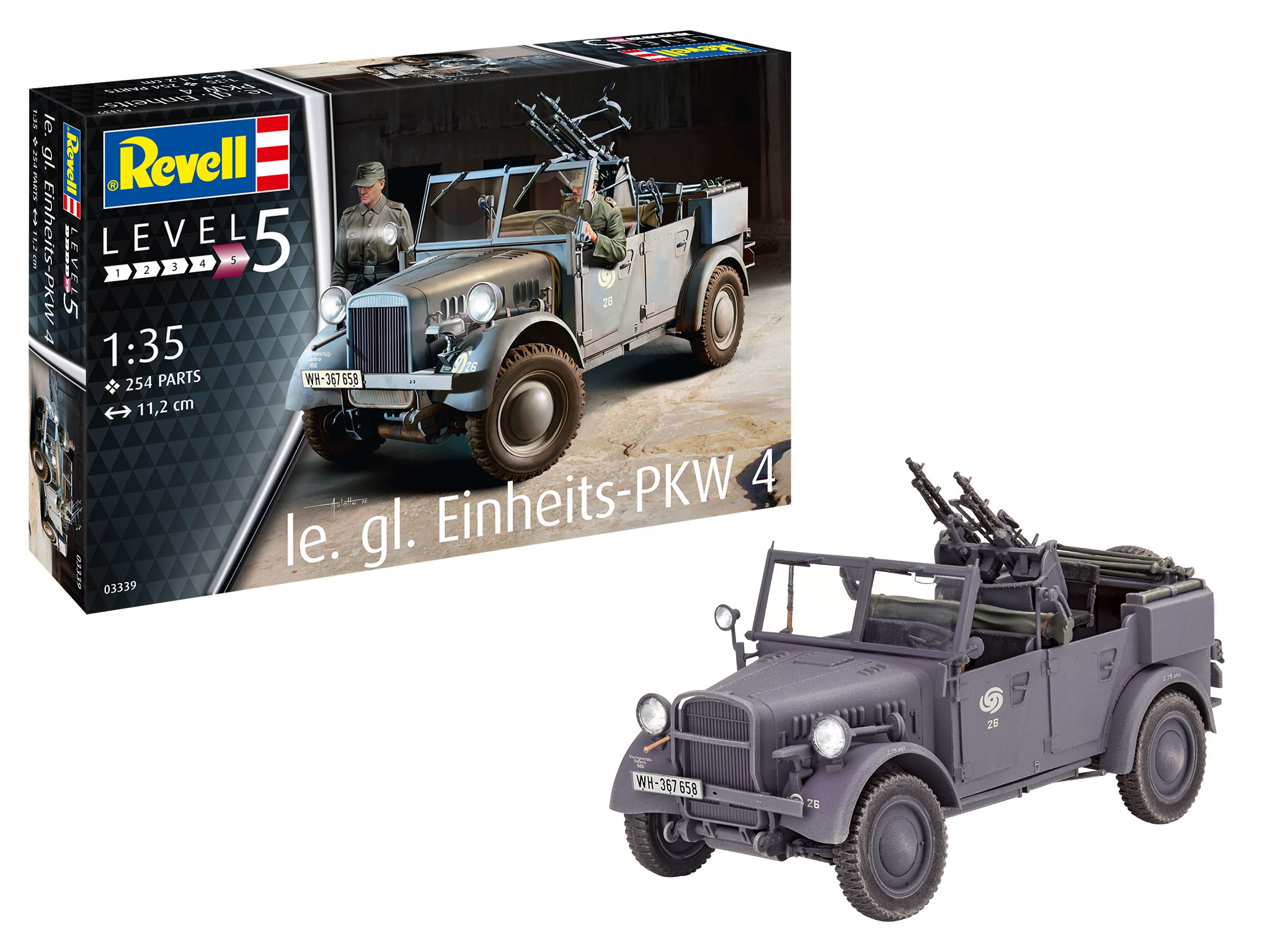 03339 Einheits-PKW Kfz.4 | Modelbouw 1:35 - Revell - 03339 - De Revell ...