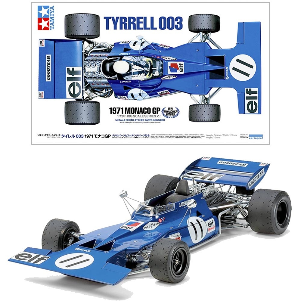Tamiya 12054 Tyrrell 003 1971 Monaco GP - Tamiya - 12054 - De Revell ...
