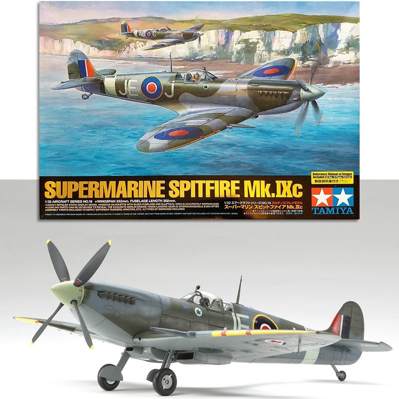 TAMIYA 60319 1/32 AIRCRAFT SERIES NO.19 SUPERMARINE SPITFIRE MK.IXC ...