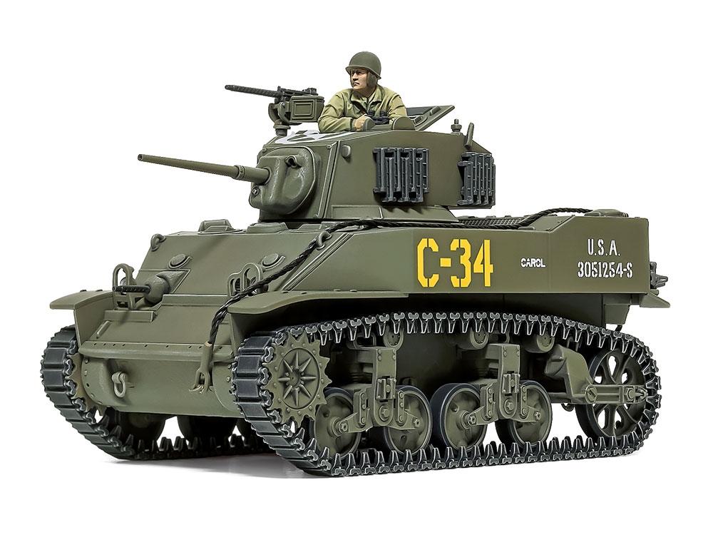 32606 American Light Tank M5A1 Stuart Tamiya - Tamiya - 32606 - De ...